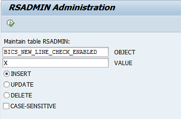 How to maintain RSADMIN Parameters